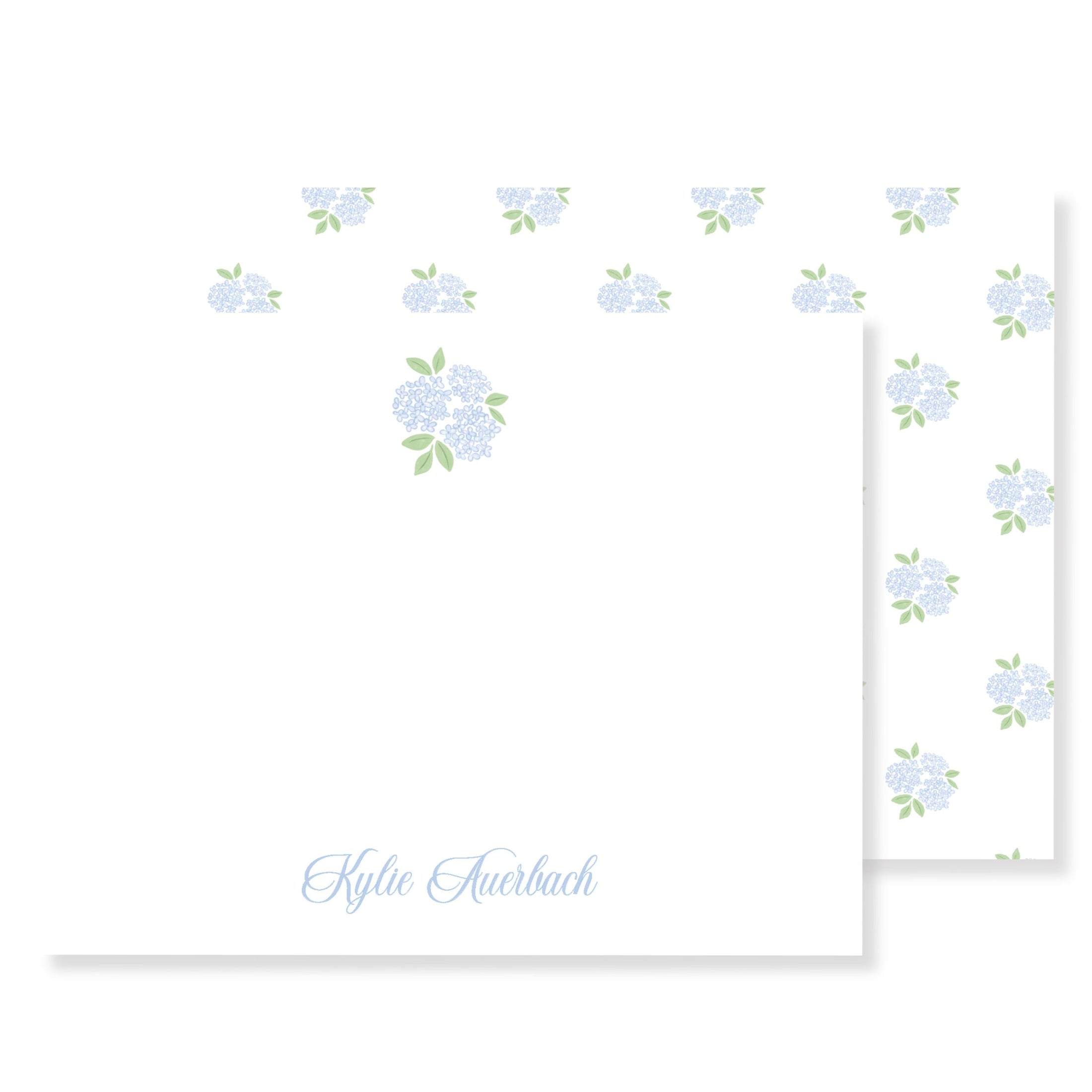 Blue Hydrangea Stationery – CreativelyKaty