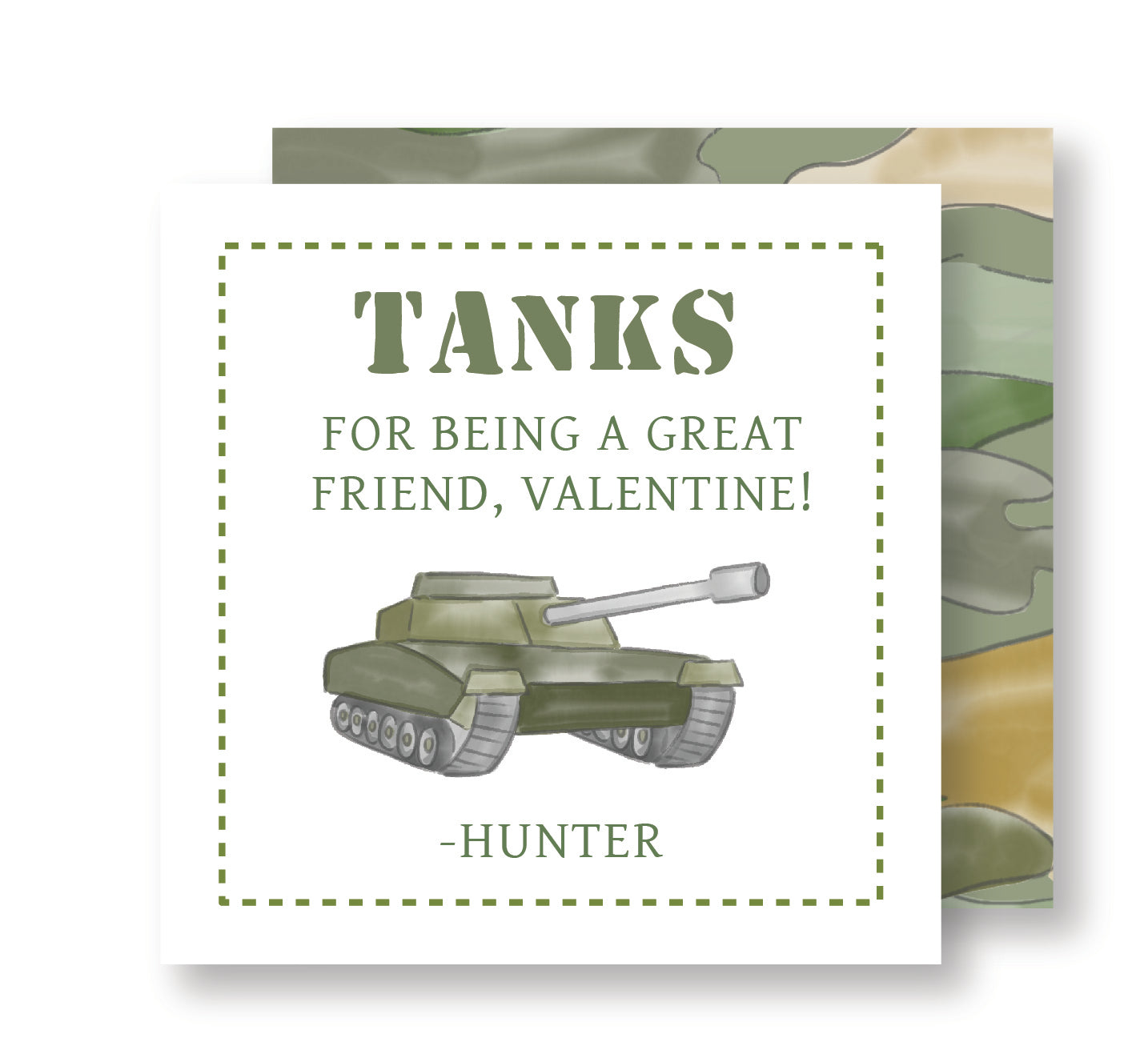 Tanks Army Valentine – CreativelyKaty